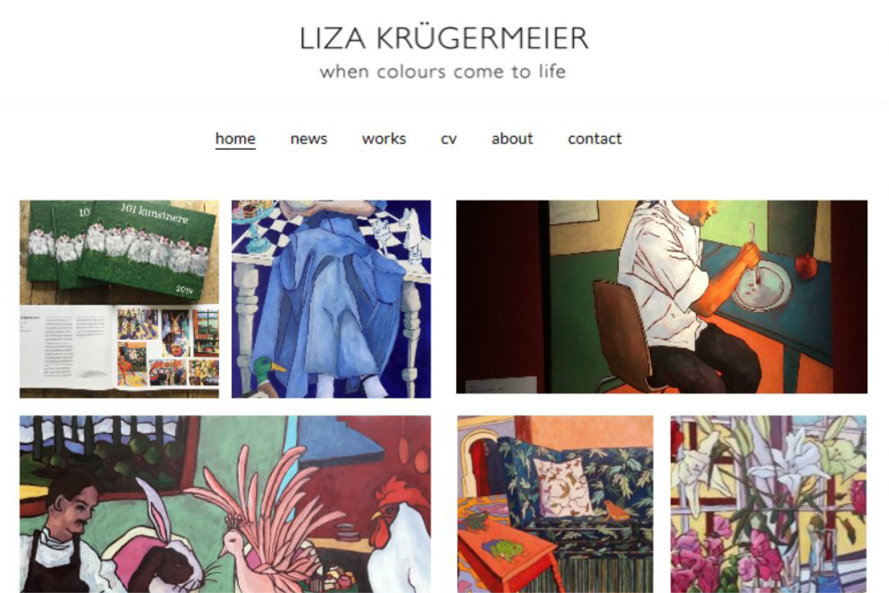 Liza Krugermeier website - sentu